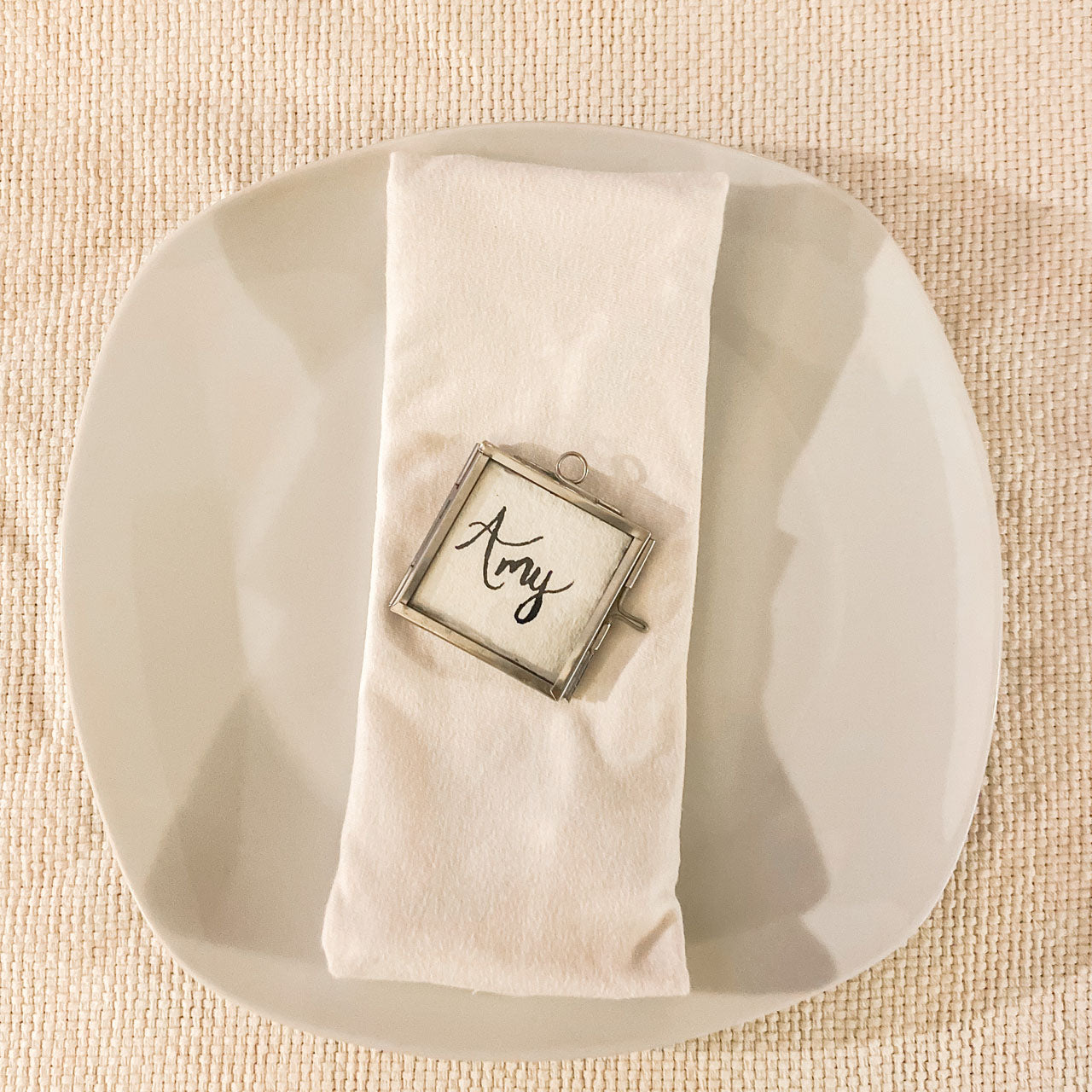 Tiny Silver Photo Frame Place Card – BurrowandNest