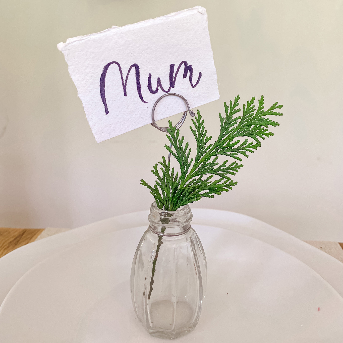 Glass Bud Vase Name Card Holders - Set Of 4 – BurrowandNest