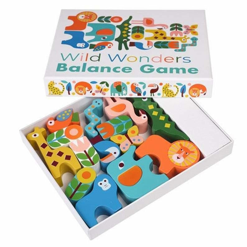 Stacking Wooden Animals Game - Educational Toddler Toys – BurrowandNest